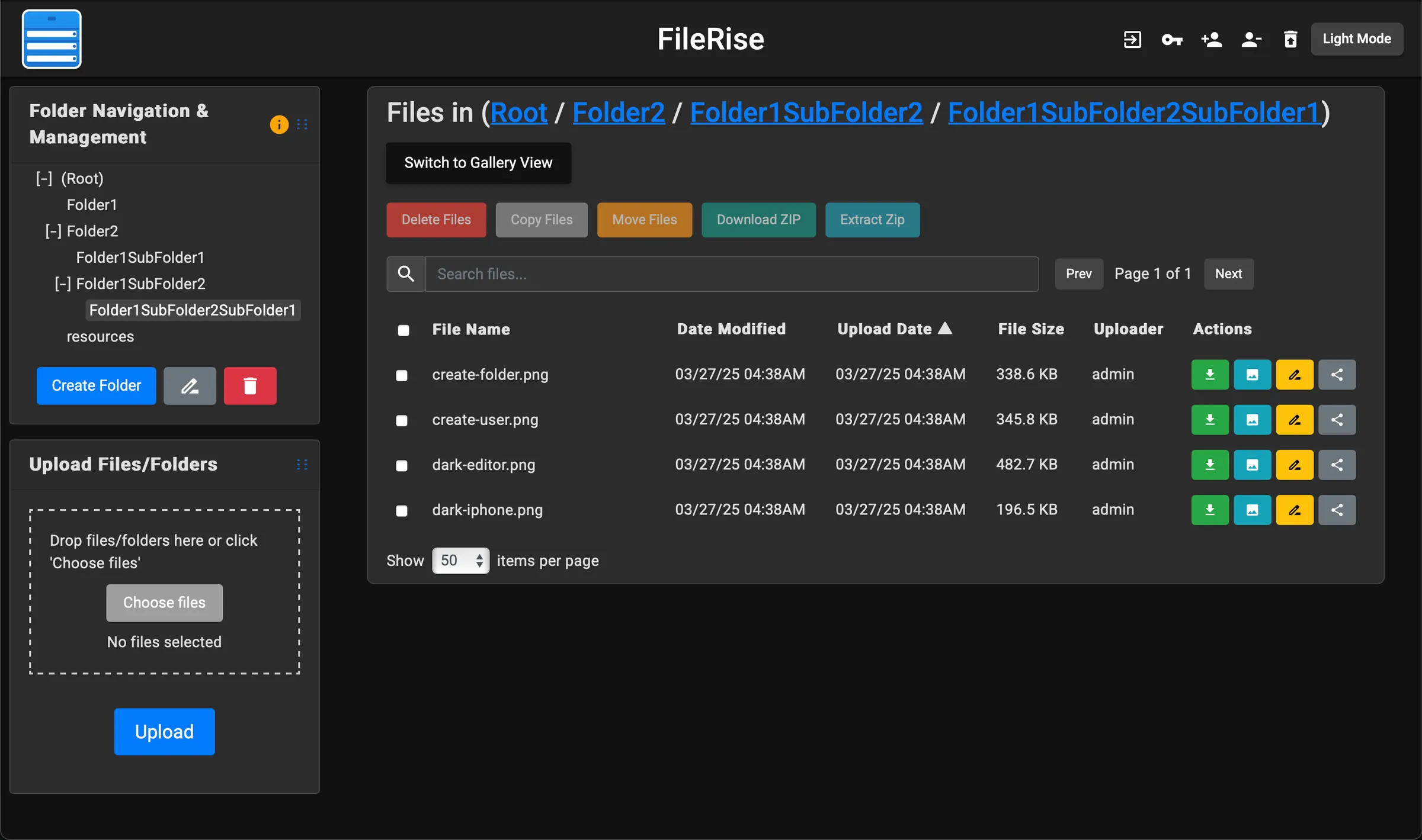 FileRise: Lightweight, self-hosted web-based file manager with multi-file upload | AlternativeTo