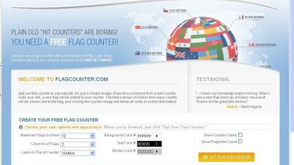 Flag Counter: Every time someone from a new country visits your website ...
