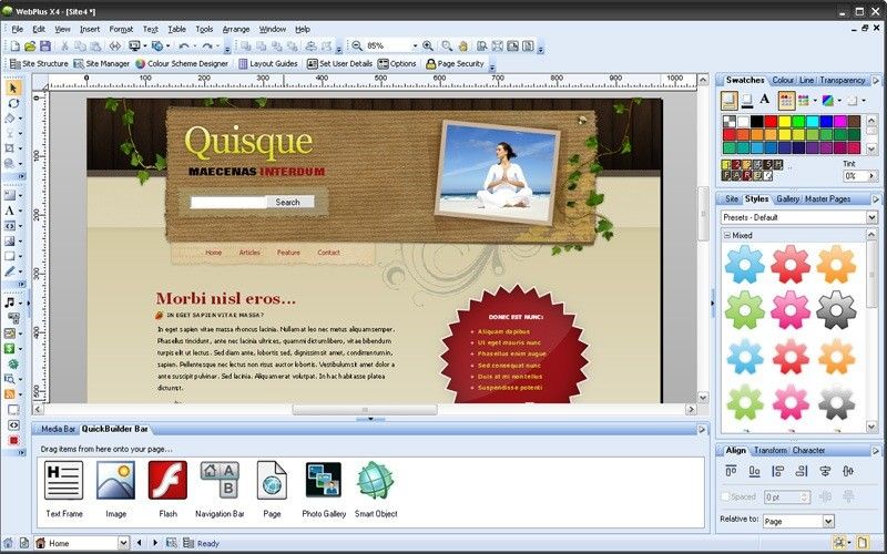Features Serif Webplus X7 Boomertide