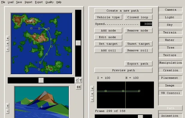 VistaPro Renderer: Vistapro Renderer has the ability to add oceans ...