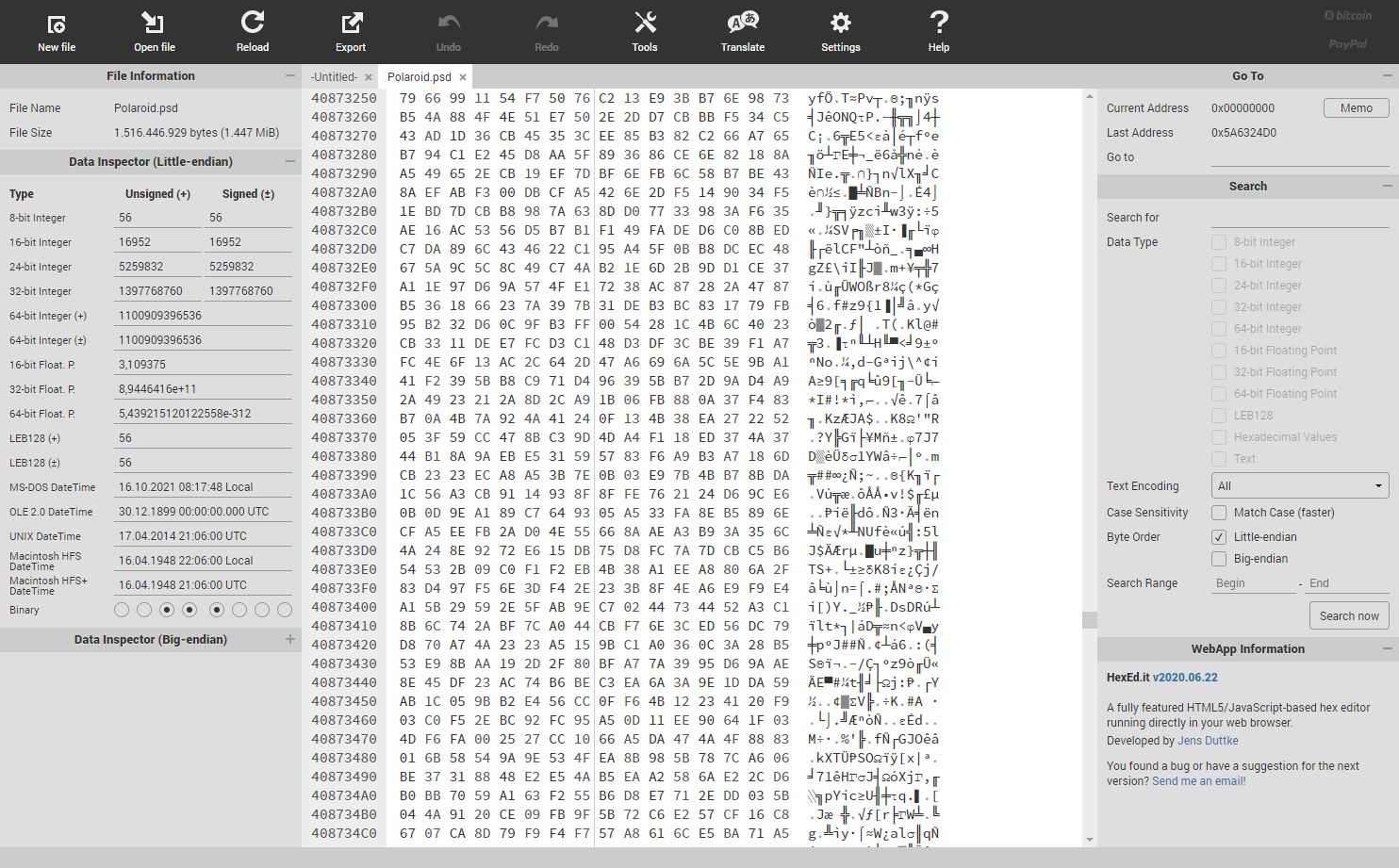 HexEd.it: Free hex editor for all modern operating systems. | AlternativeTo