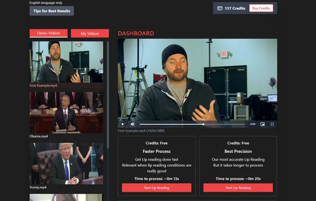 Lip Reading: A lip reading web app that uses AI to analyze lip ...