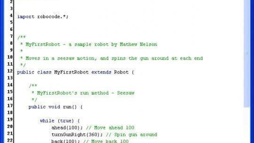 Robocode: Programming game where the goal is | AlternativeTo