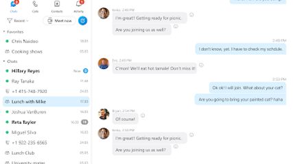 Skype: An instant messaging app that provides online text message and ...