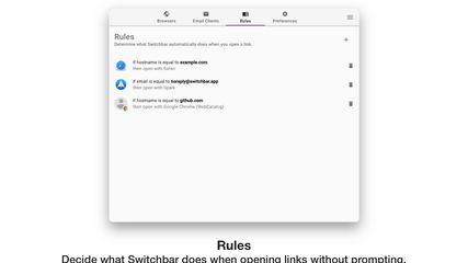 Switchbar: Any time you click on a web link outside of a browser ...